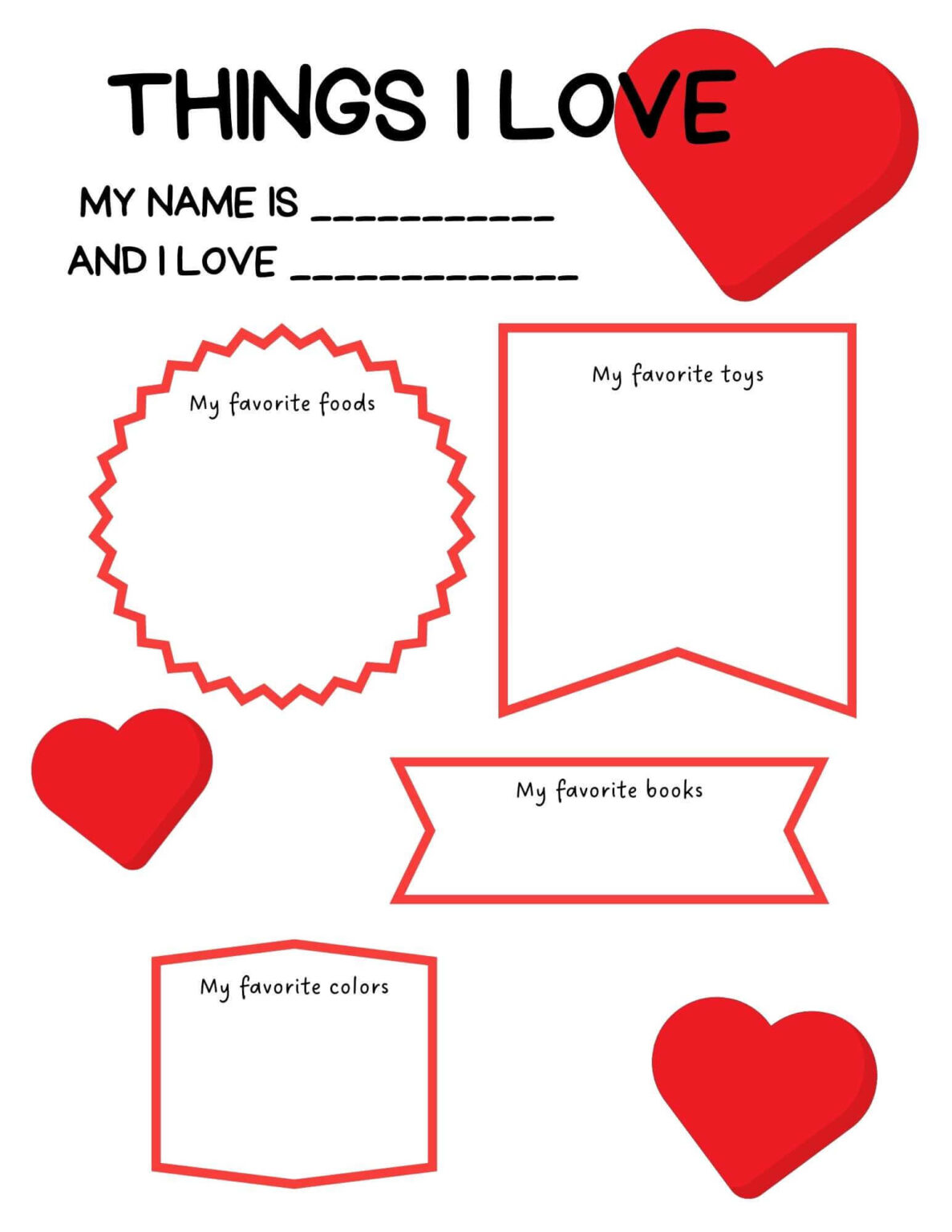 10 Free All About Me Poster for Toddlers and Preschoolers
