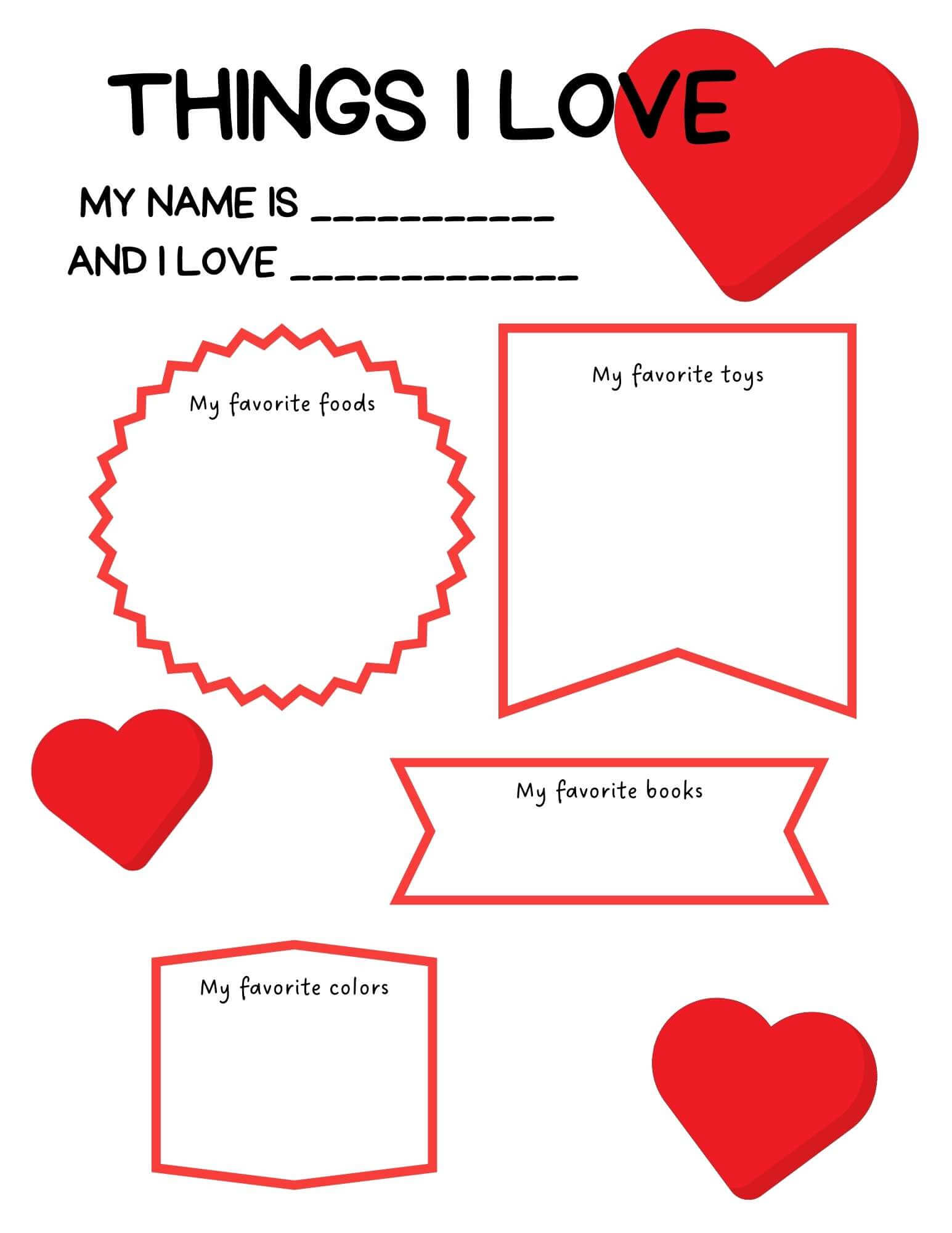 10 Free All About Me Poster for Toddlers and Preschoolers