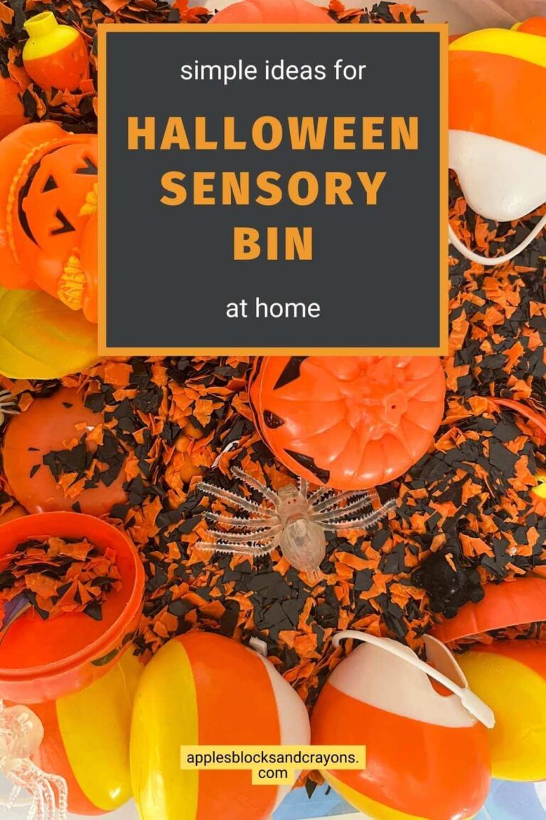 How to make your own easy Halloween sensory bin