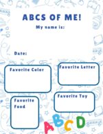 10 Free All About Me Poster for Toddlers and Preschoolers
