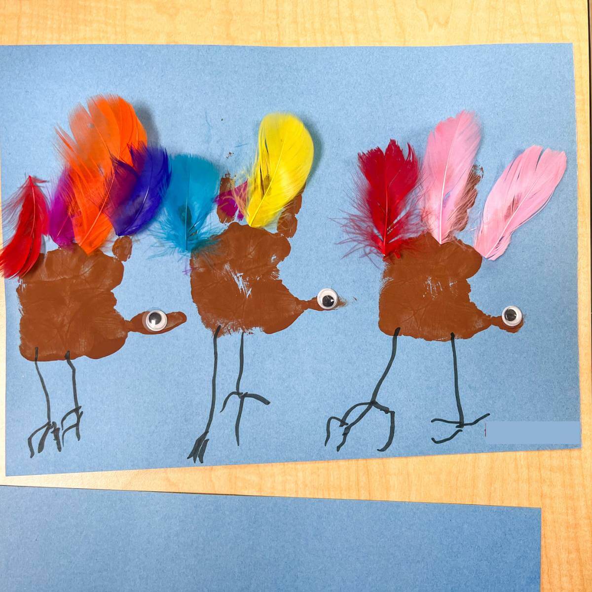 Easy Thanksgiving Turkey Handprint Painting for Kids