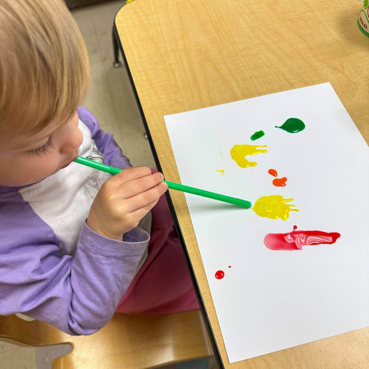 Easy Crazy Hair Day Art: A Fun Straw-Painting Activity