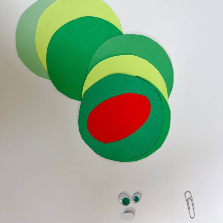 Teach Patterns With A The Very Hungry Caterpillar Craft